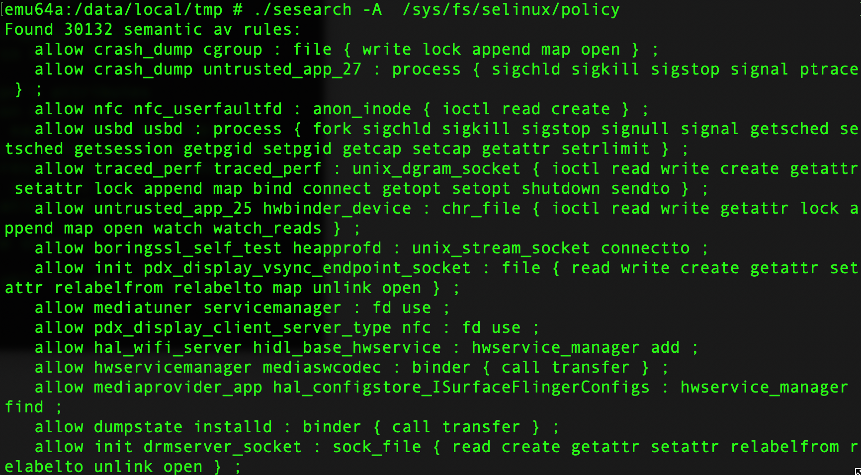 Android SELinux Internals Part I | 8kSec Blogs - 8kSec